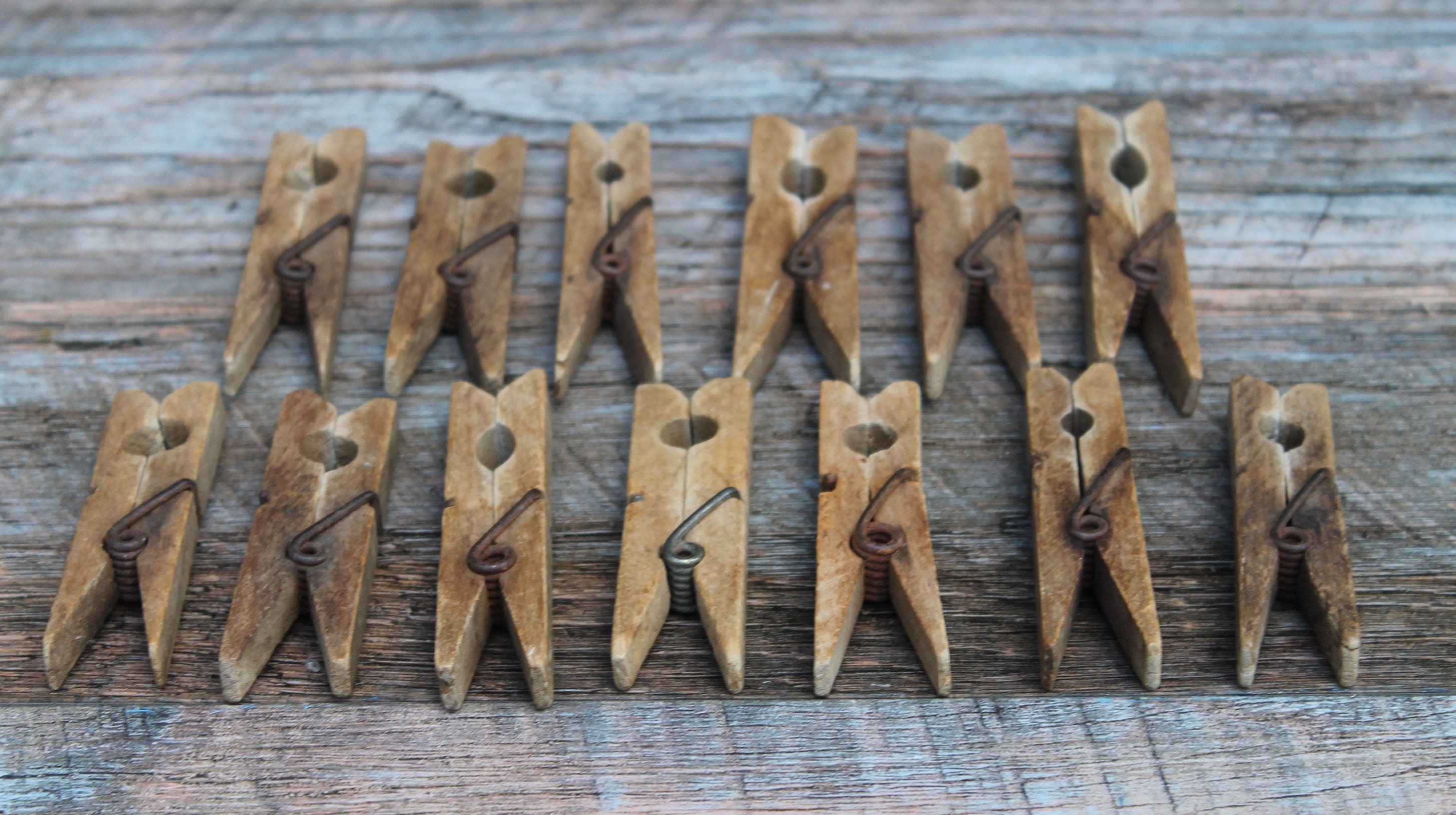 Vintage Wooden Clothes Peg, Wood Clothes Pins for Decor, Clothespins ...