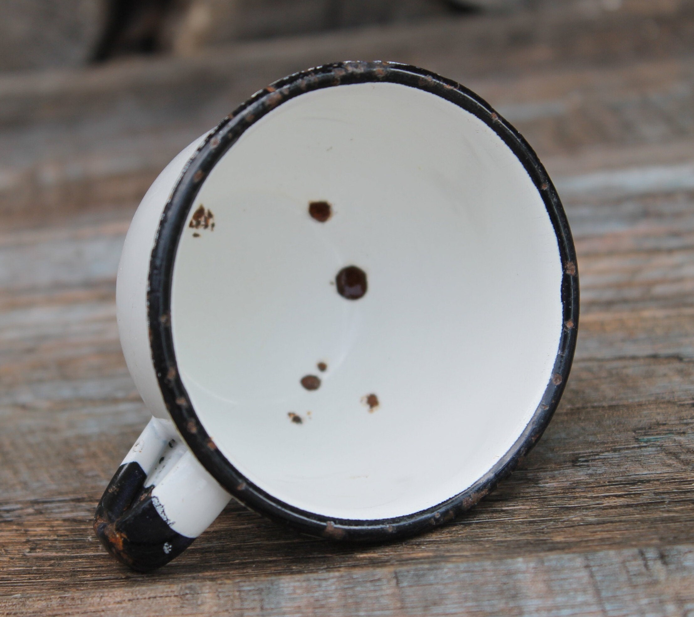 Enamel Mug White Camp Mugs USSR Enamel Mug Retro Farmhouse - Etsy