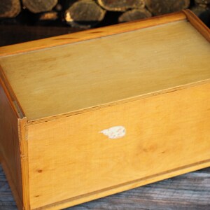 Vintage bread box wooden large bread box rustic bread box | Etsy