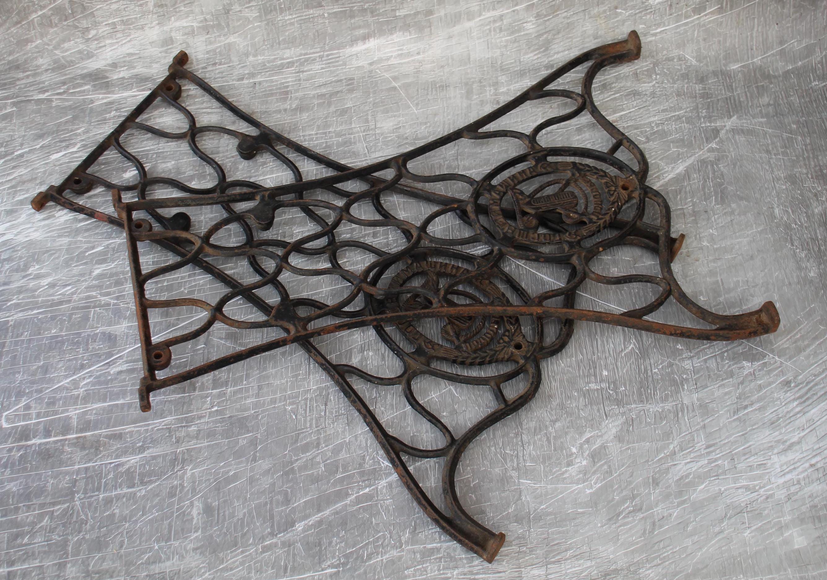 Vintage Singer Sewing Machine Metal Table Legs, Industrial Decor - Etsy