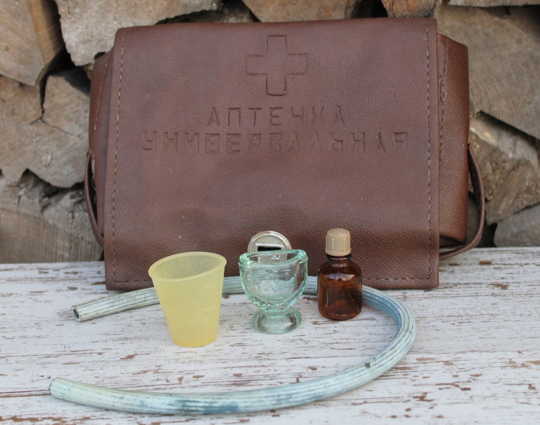 Antique Car First Aid Box, Soviet Medical, Emergency Kit for Gift for ...