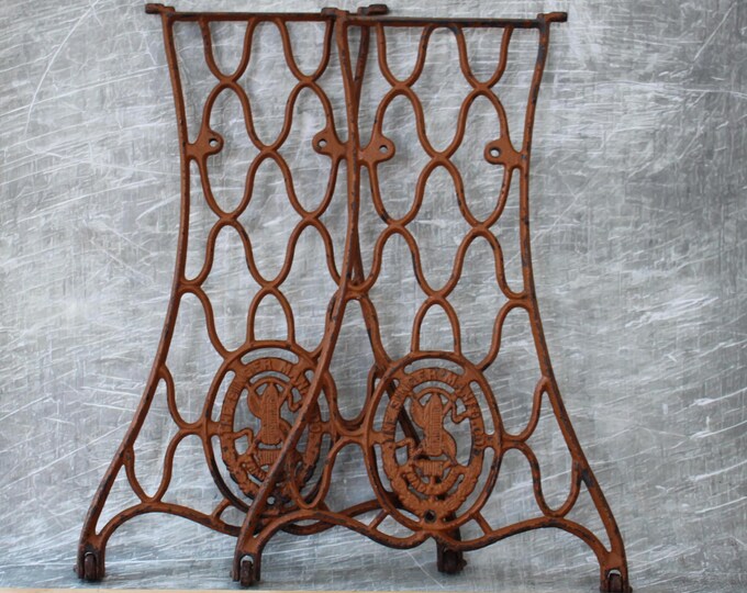 Metal Table Legs, Vintage Metal Legs, Singer Sewing Machine, Antique ...