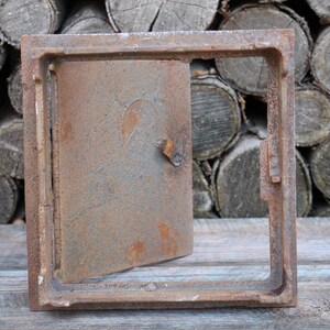 New Cast Iron Wood Fired Oven Door, Antique Metal Door, Soviet Furnace ...