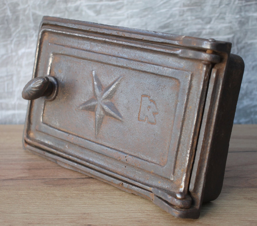 Cast Iron Wood Fired Oven Door,antique Metal Door,soviet Furnace Door ...