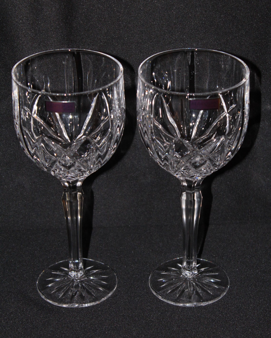 Waterford Marquis Crystal Set of 2 Wine Goblets 6 Oz - Etsy
