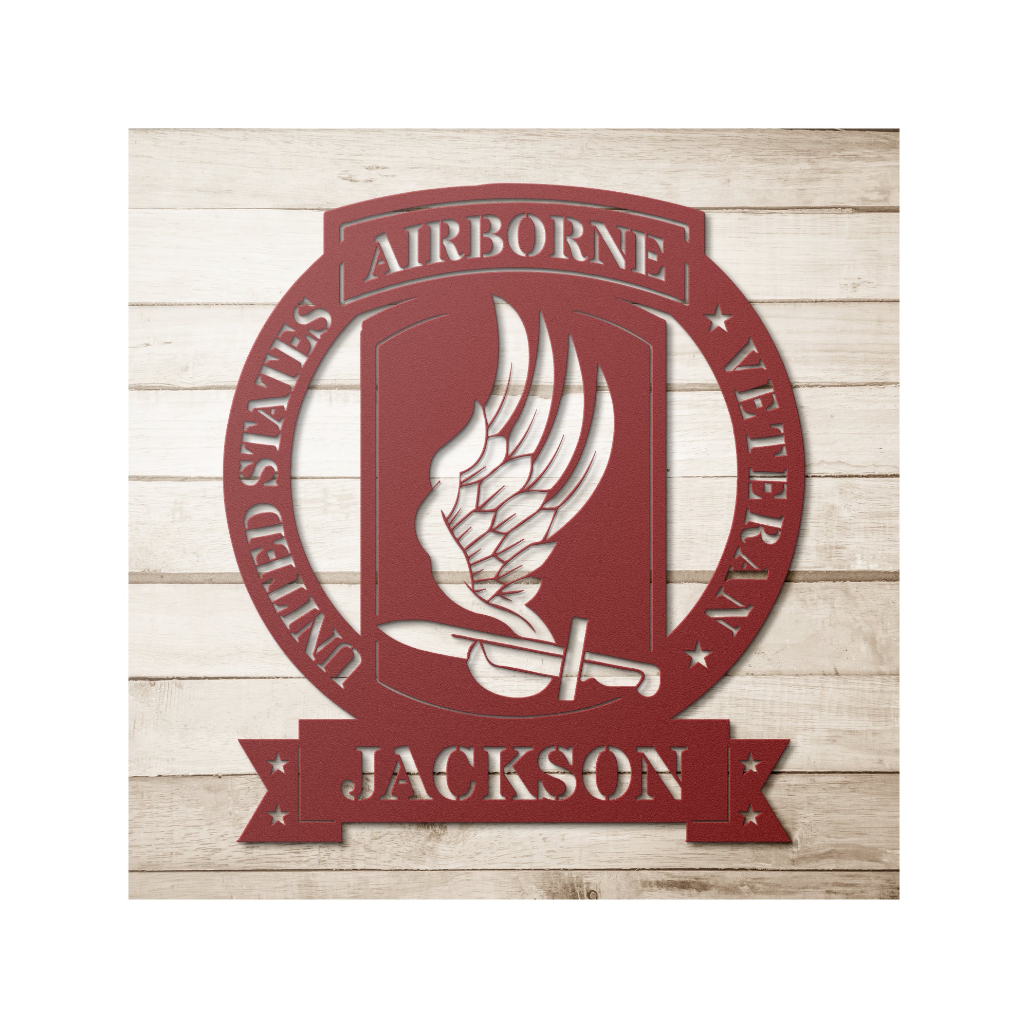 United States Veteran Airborne Metal Sign - Etsy