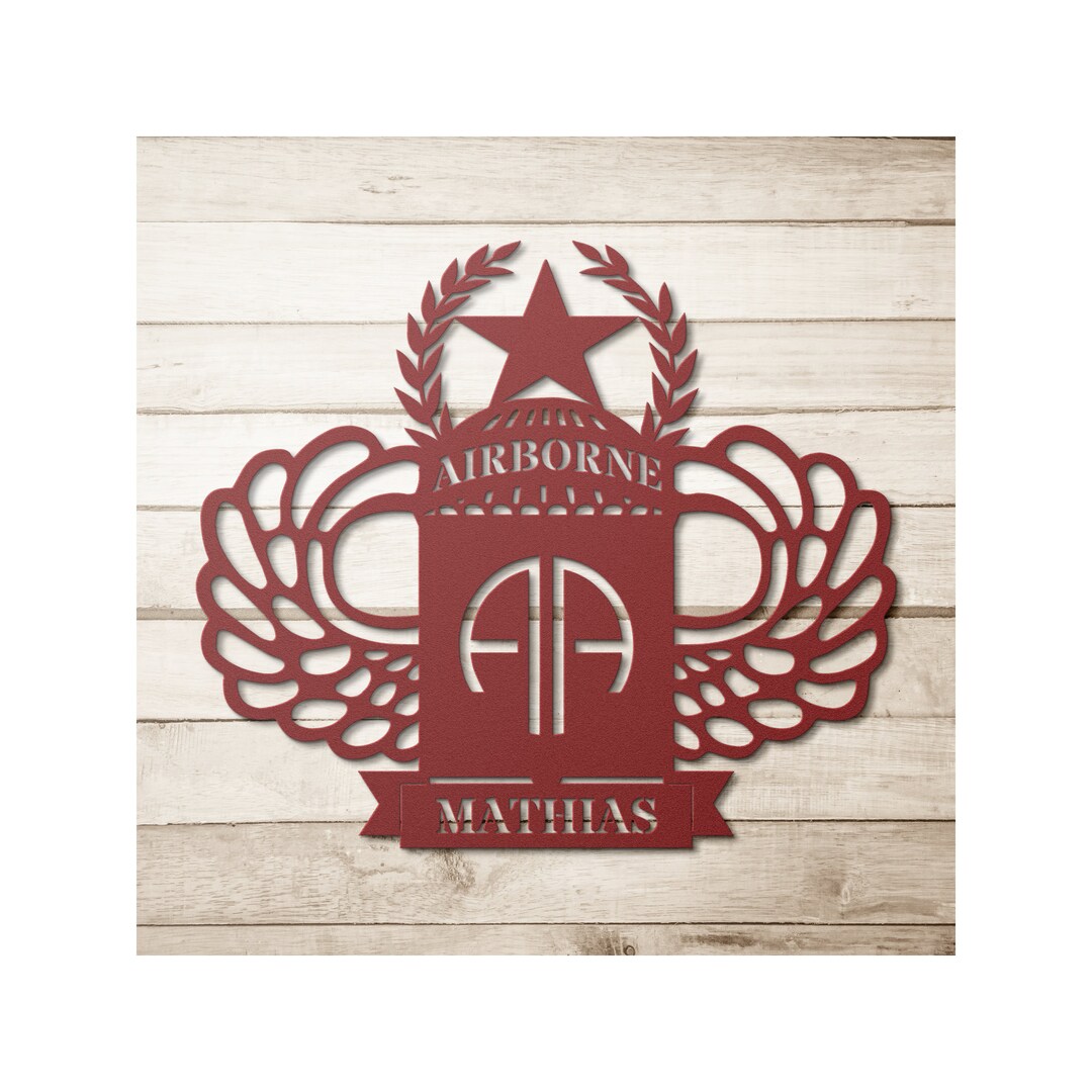82nd Airborne Division Veteran Custom Metal Sign - Etsy