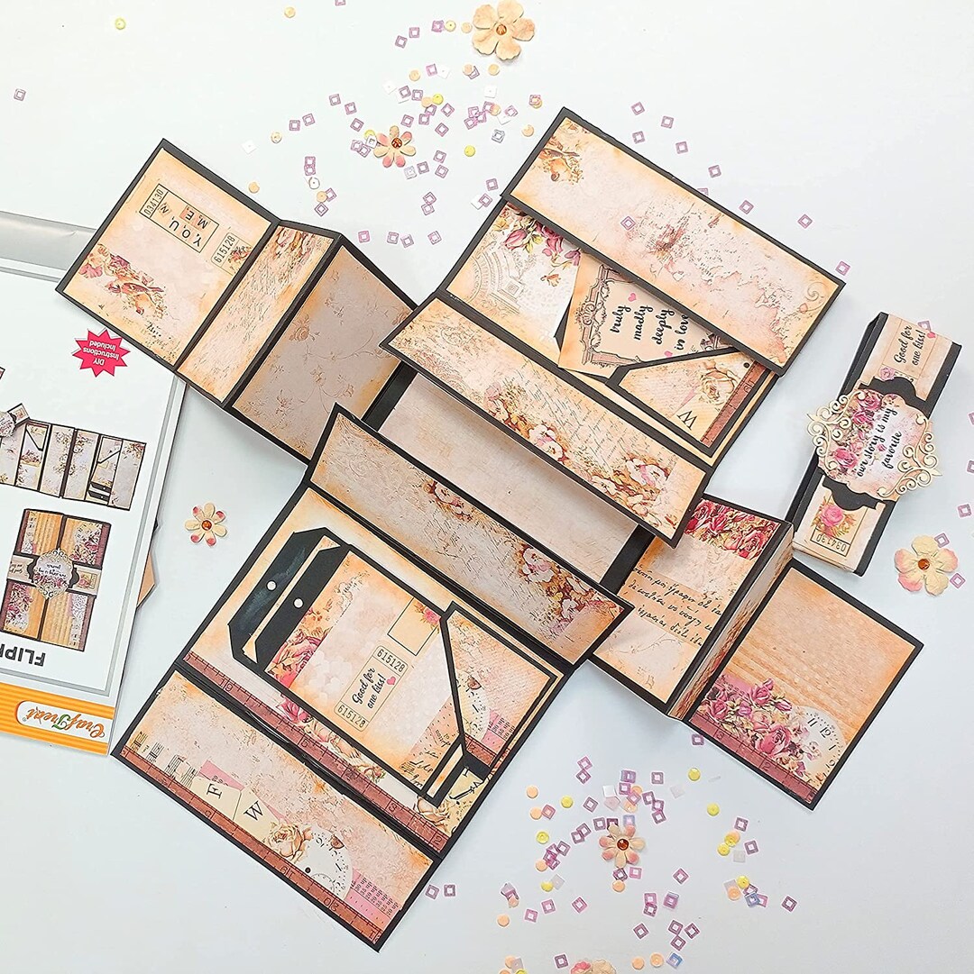 Photoalbum Scrapbook Album Kit Scrapbooking Paper Junk Journal Gift for ...