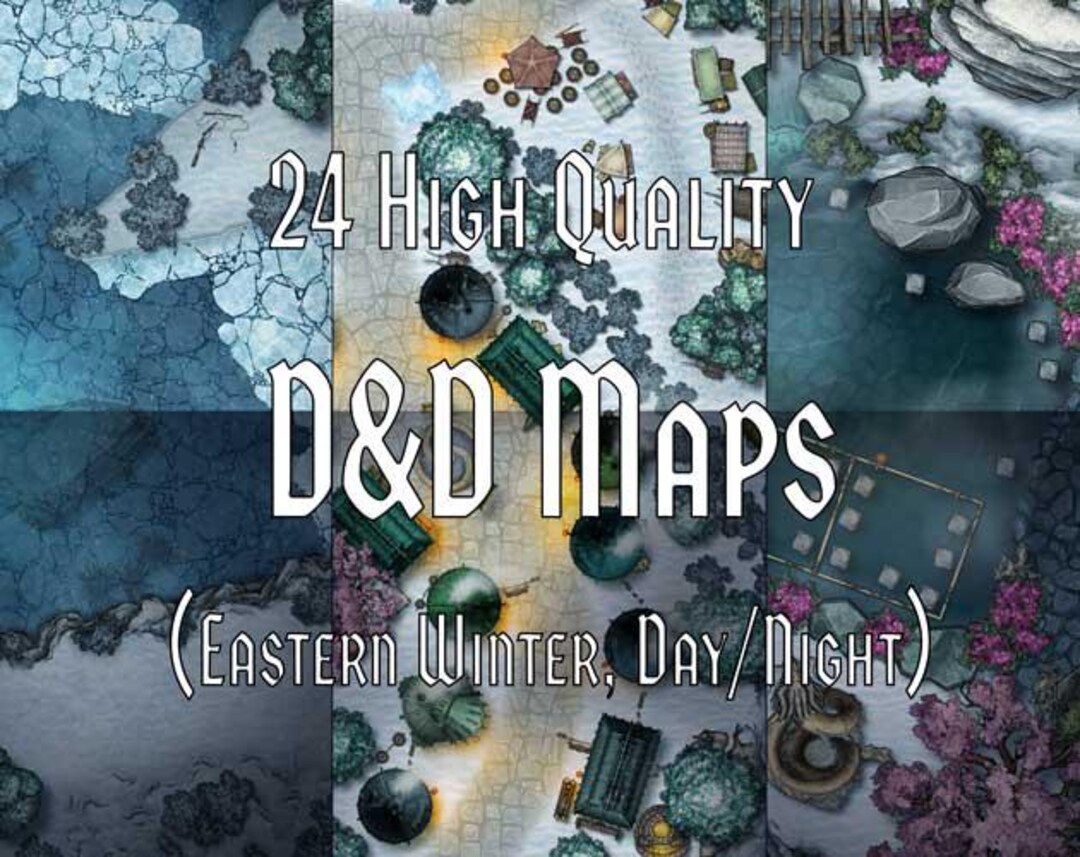 Wuxia Map Pack – 24 Handcrafted Maps With Day & Night Versions | TTRPG ...