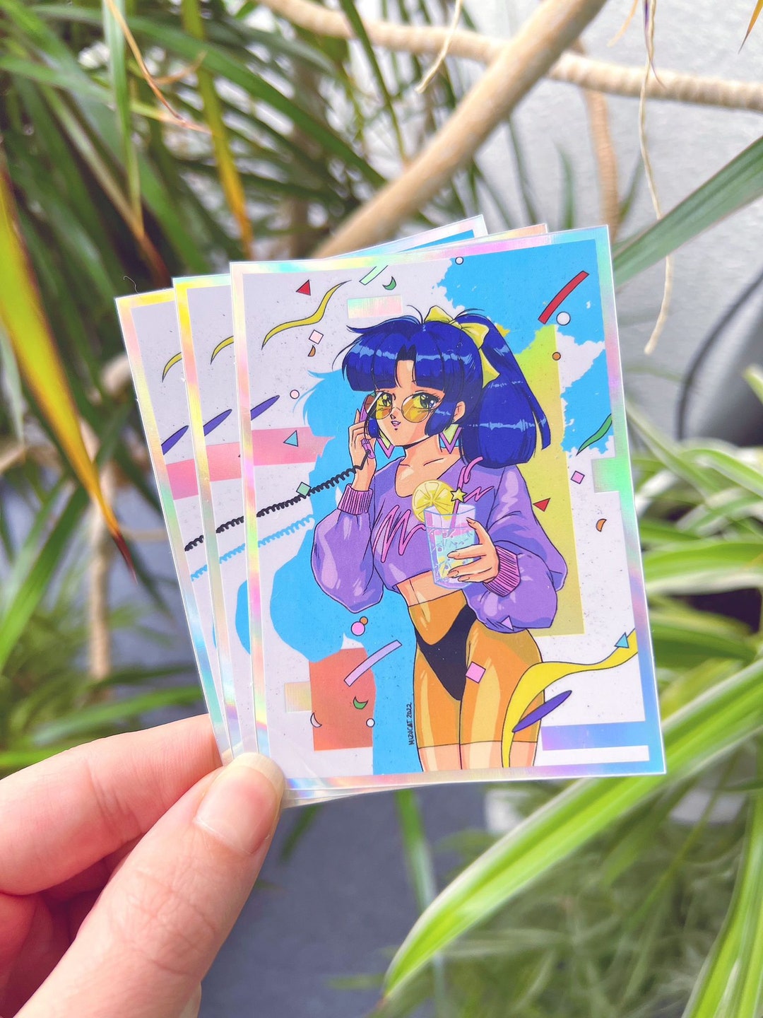 Harika Holographic Sticker BIG 10 Cm - Etsy