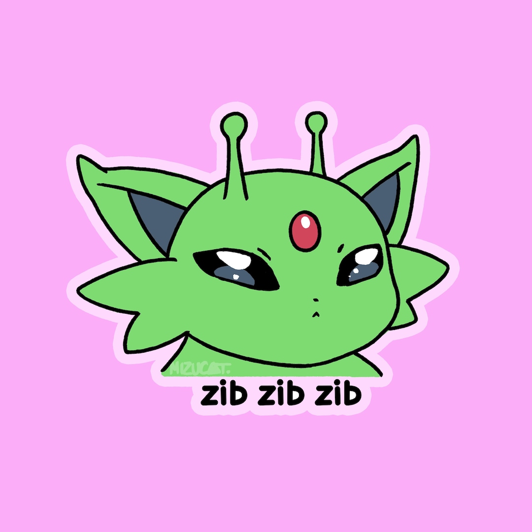 Shiny Espeon Zib Zib Zib Bogos Binted Sticker - Etsy