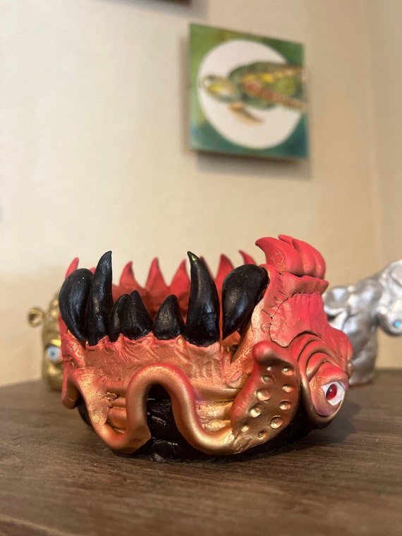 Inktvis Blij Gezicht Gebrandschilderde Octopus Etsy Nederland