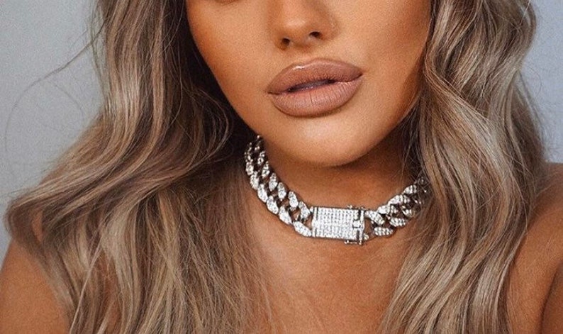 Women Cuban Choker Cuban Link Chain Christmas Gift 20mm | Etsy