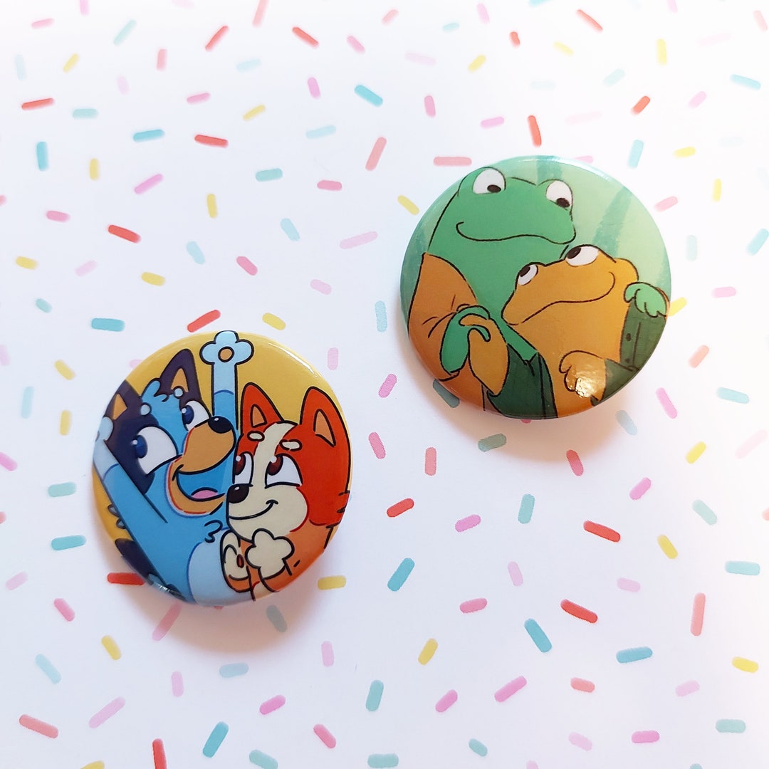 Bluey Frog and Toad Buttons 1.5 Inch - Etsy Canada