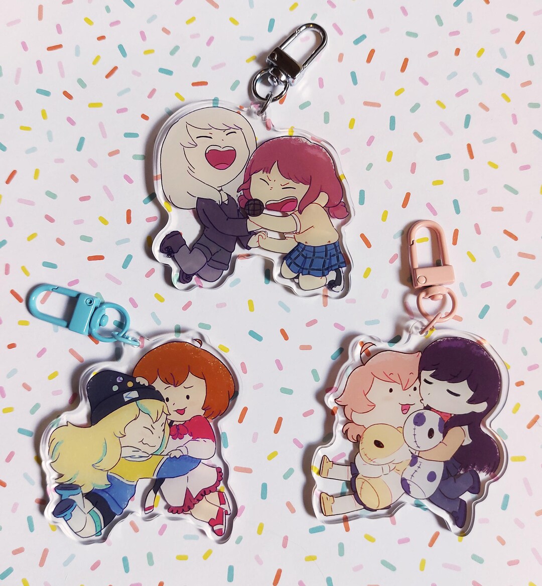 Anime Bloom Into You, Jellyfish, Girls Band Cry 2.5 Inch Keychains - Etsy