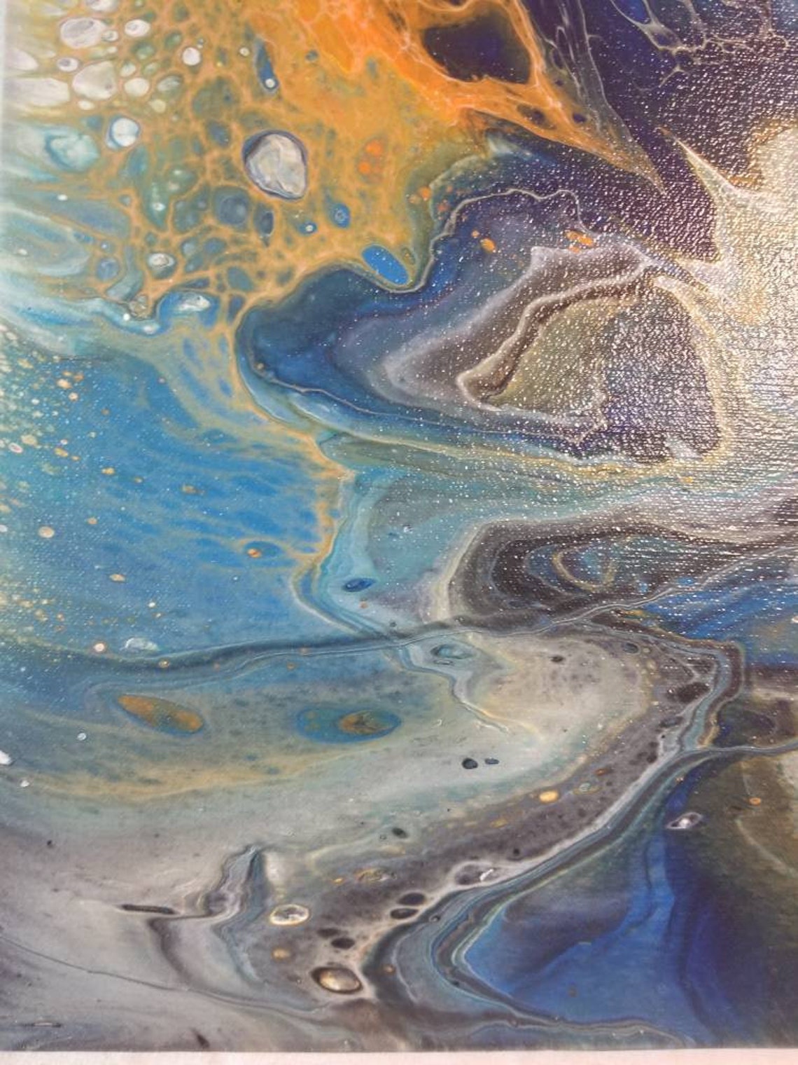 River Revealed Acrylic Abstract Art Pour Expressions Elegant | Etsy