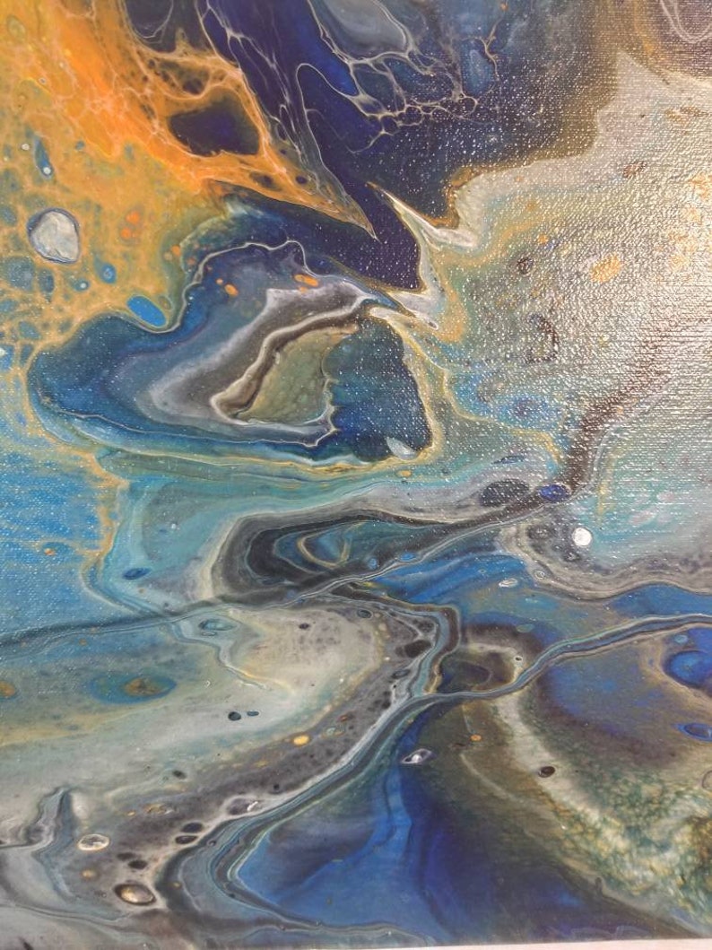 River Revealed Acrylic Abstract Art Pour Expressions Elegant | Etsy