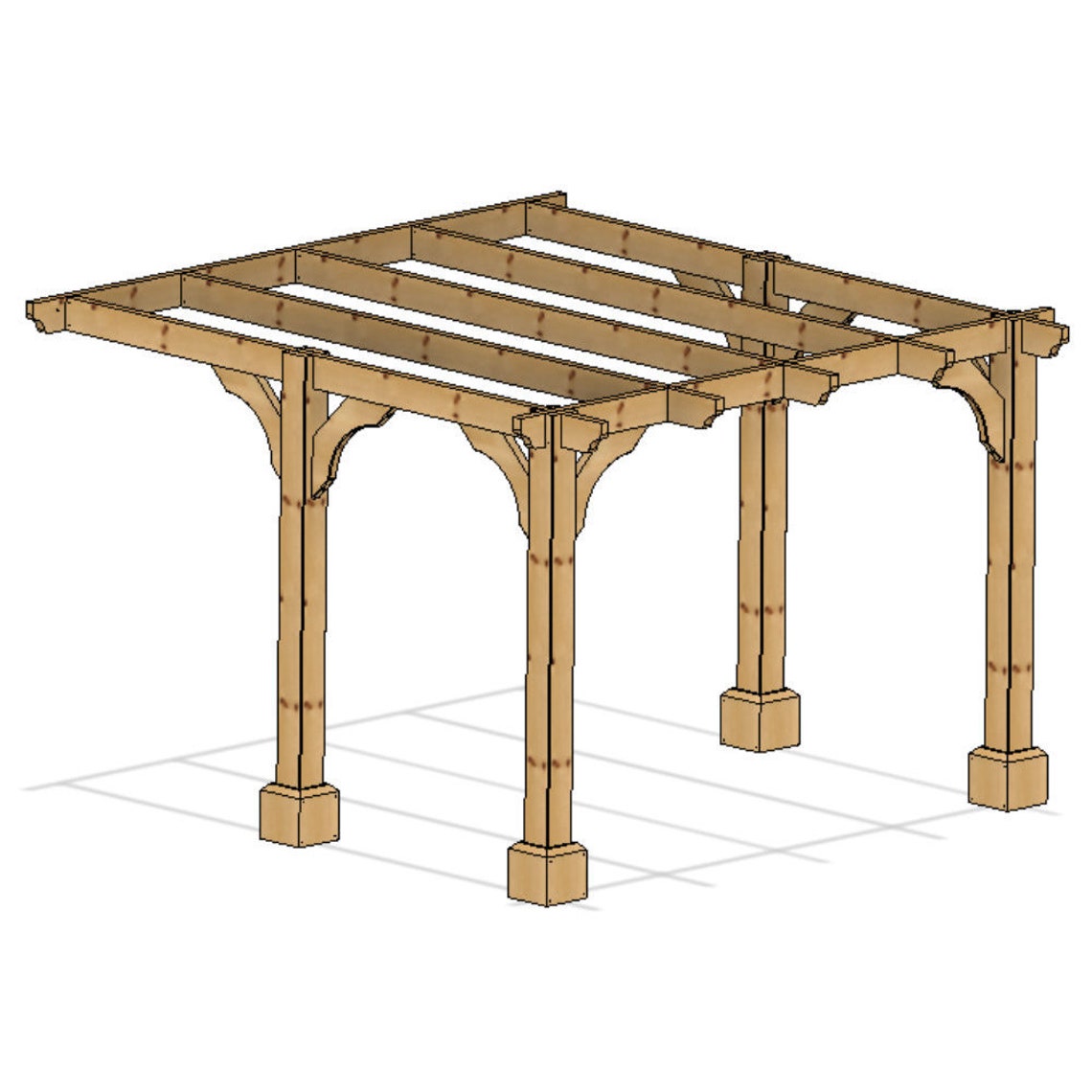 Very Detailed Rustic Pergola Plans, Rustic Hot Tub Canopy, Download ...