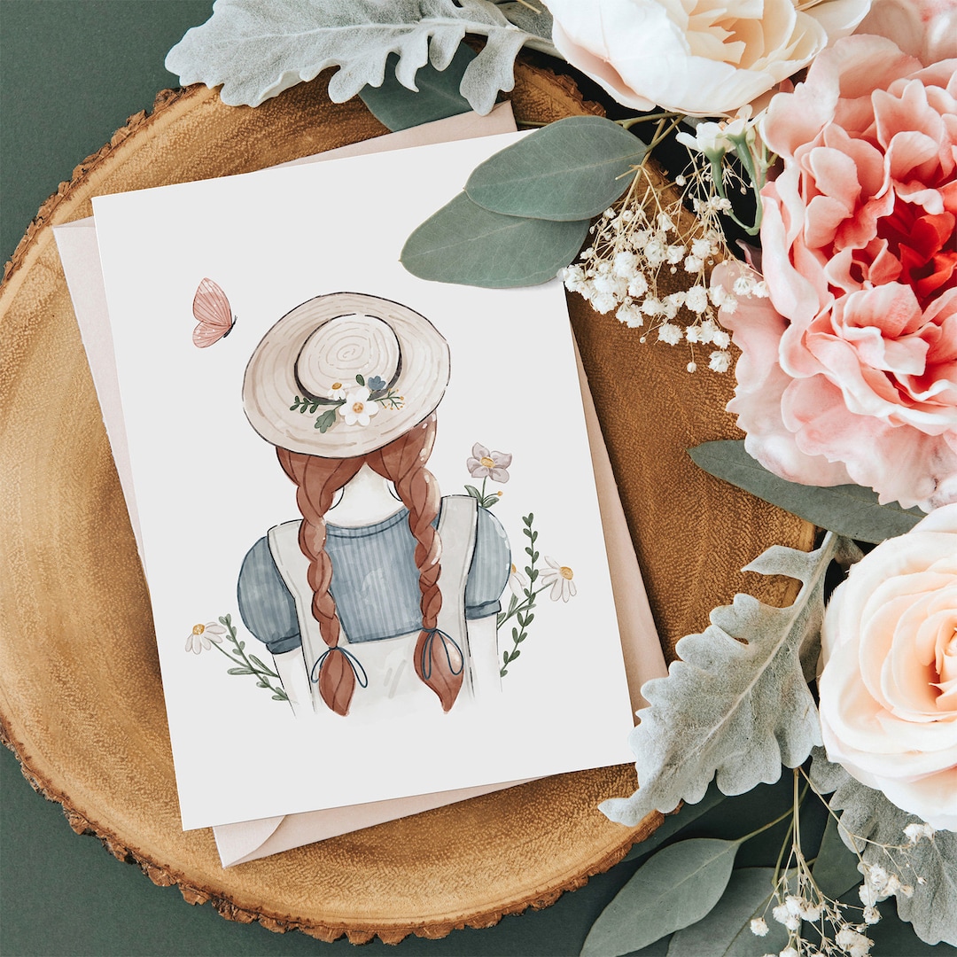 Anne of Green Gables, PRINTABLE Art, Watercolor Print, Nursery Print ...
