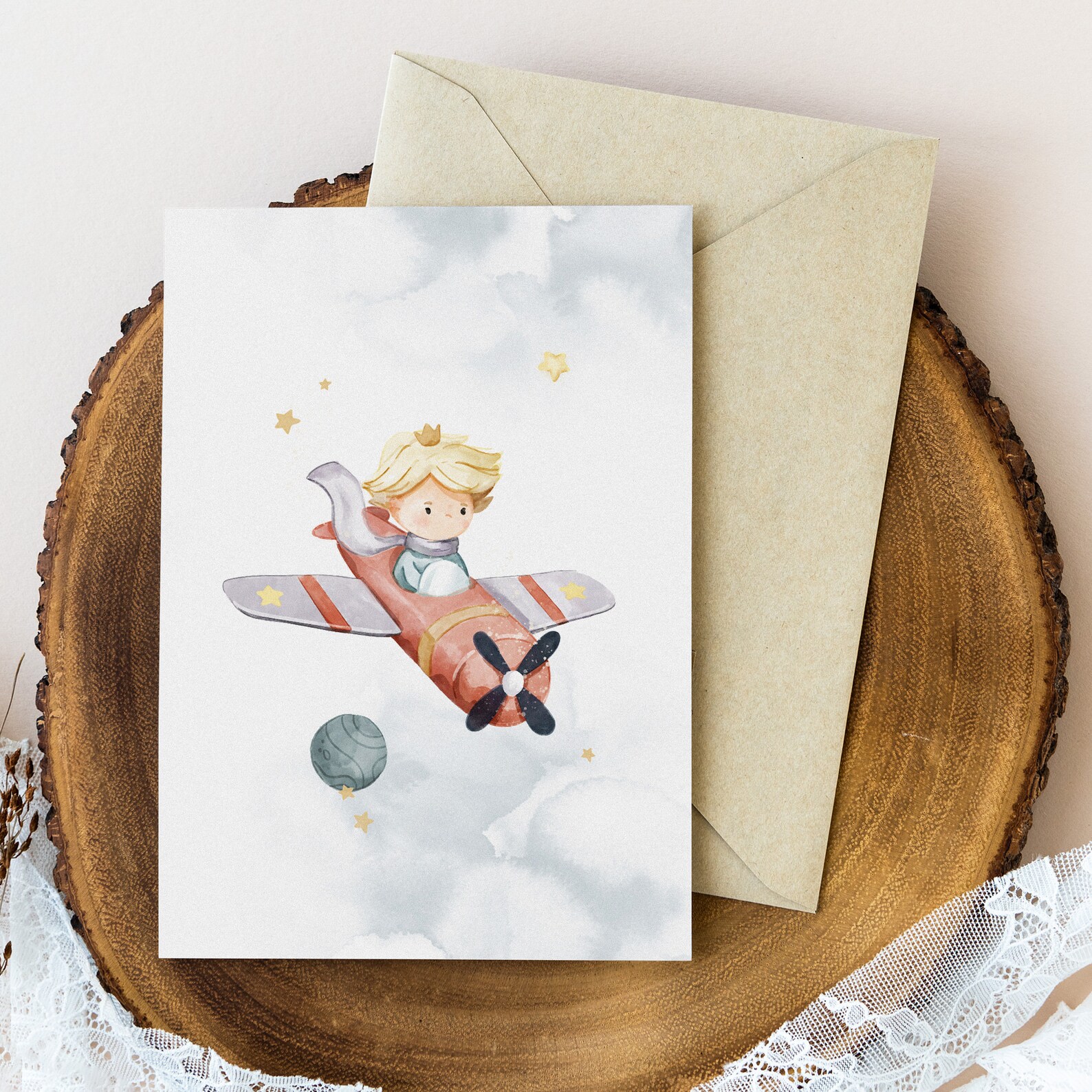 The Little Prince PRINTABLE Art Watercolor Print Nursery - Etsy