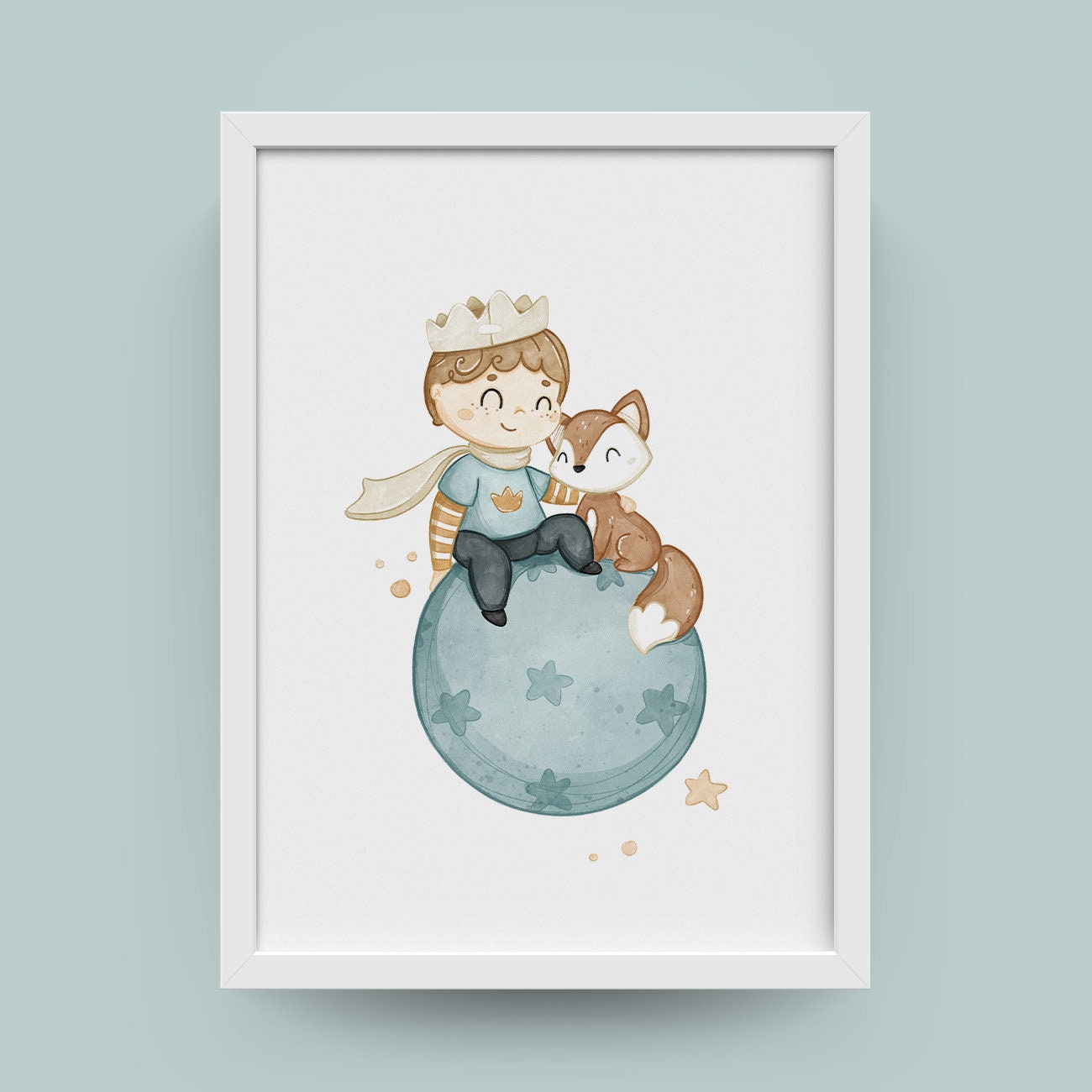The Little Prince's Adventure, PRINTABLE Art, PRINTABLE Poster, Nursery ...