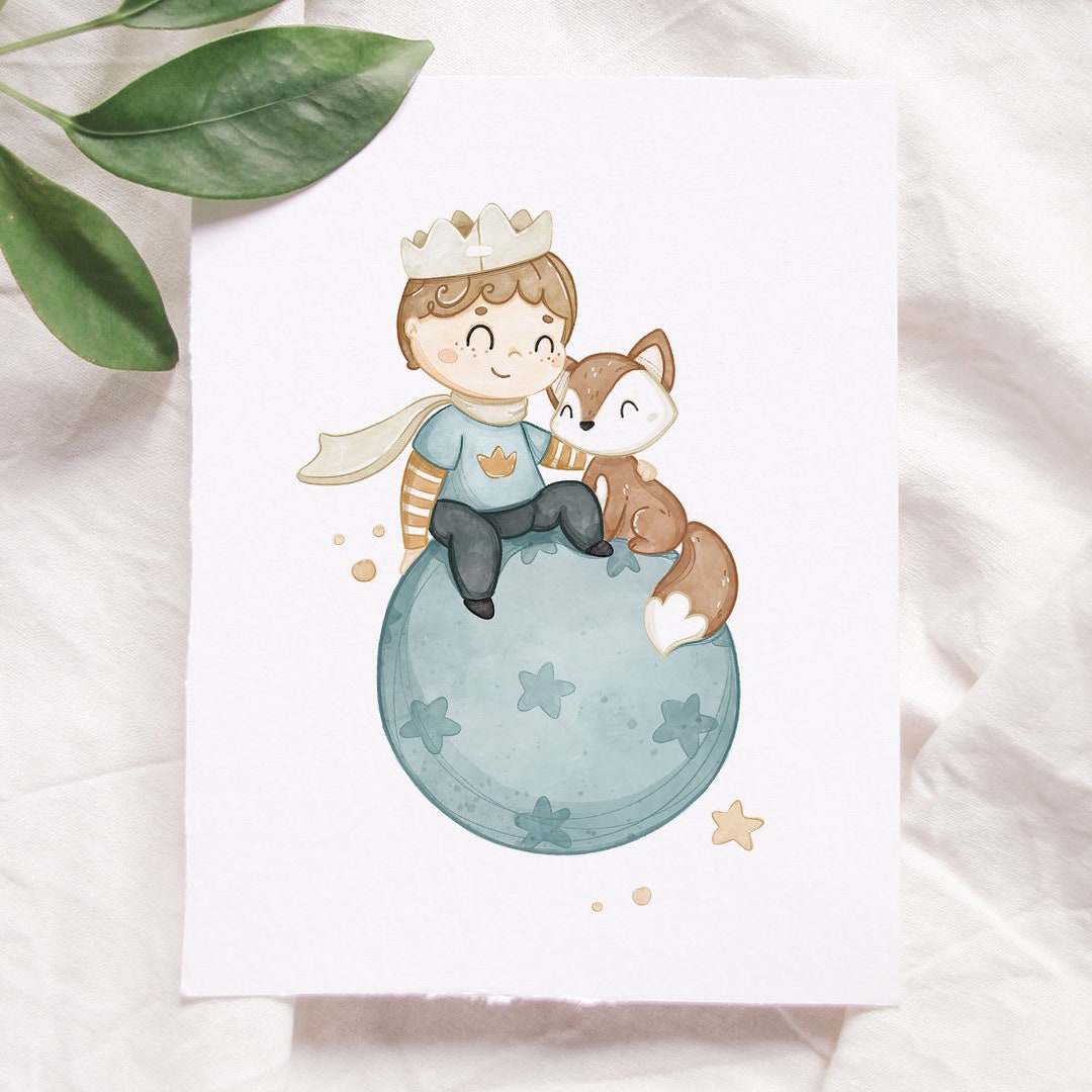 The Little Prince's Adventure, PRINTABLE Art, PRINTABLE Poster, Nursery ...