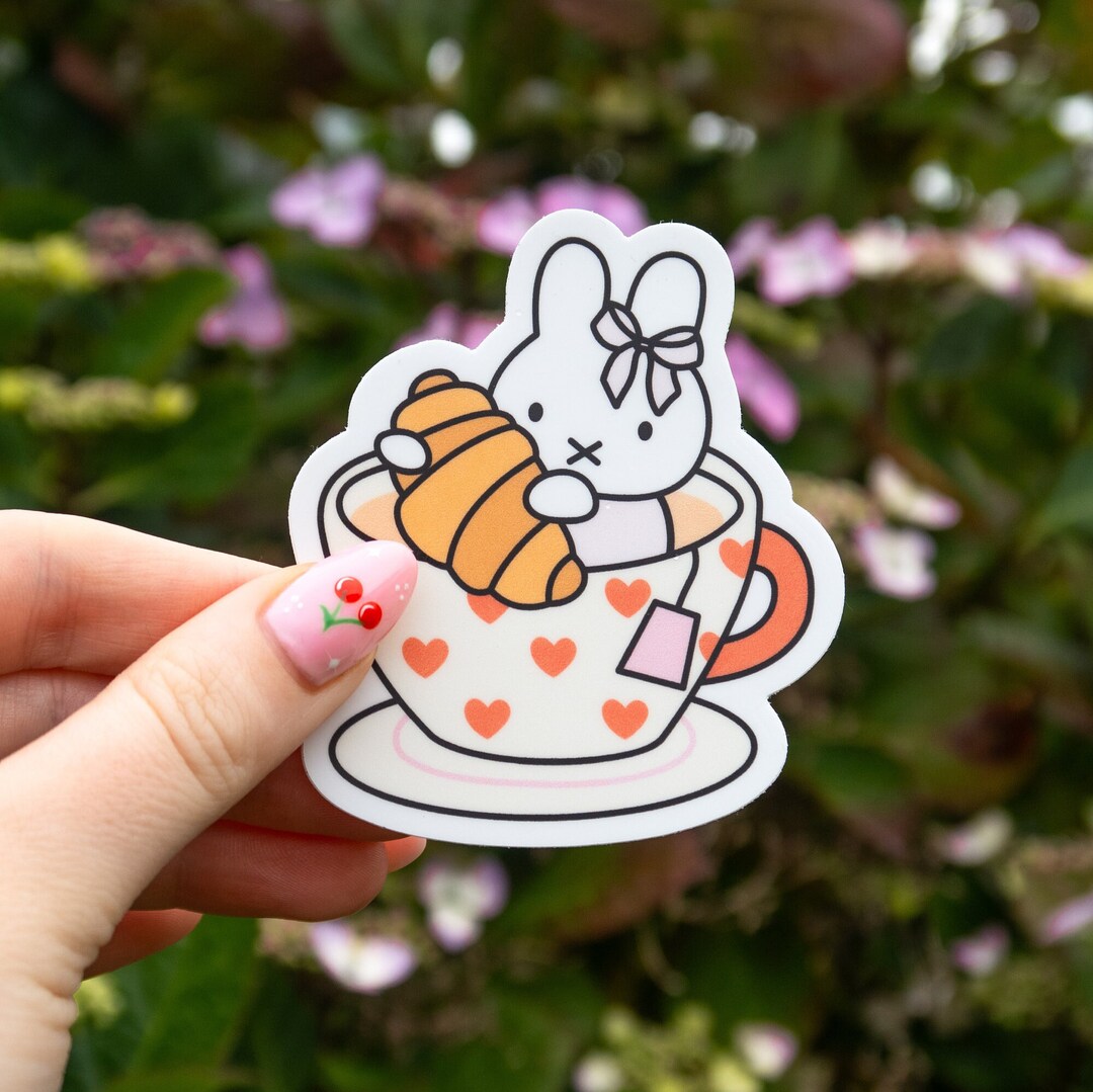 Miffy Teacup Die Cut Sticker Miffy Sticker/ Miffy Lover/ Cute Kawaii ...