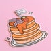 Pancake Stack Die Cut Sticker- Cute Sticker/brunch Sticker/ Kawaii ...
