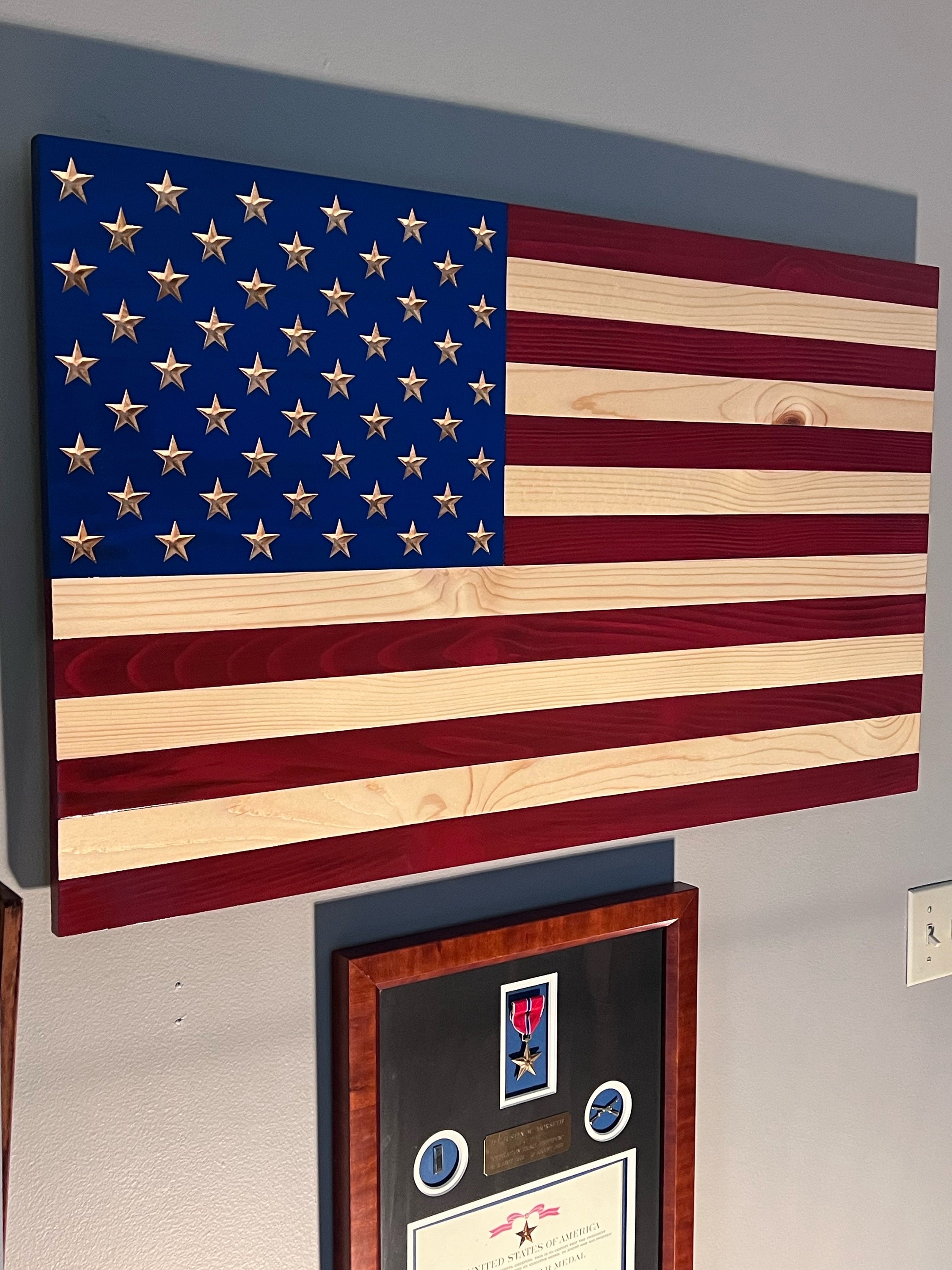 The rustic Flag - Etsy