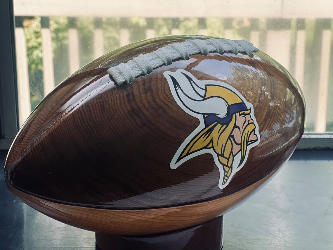 Own Your Very Own Custom Solid Cedar Wooden Football With Your - Etsy