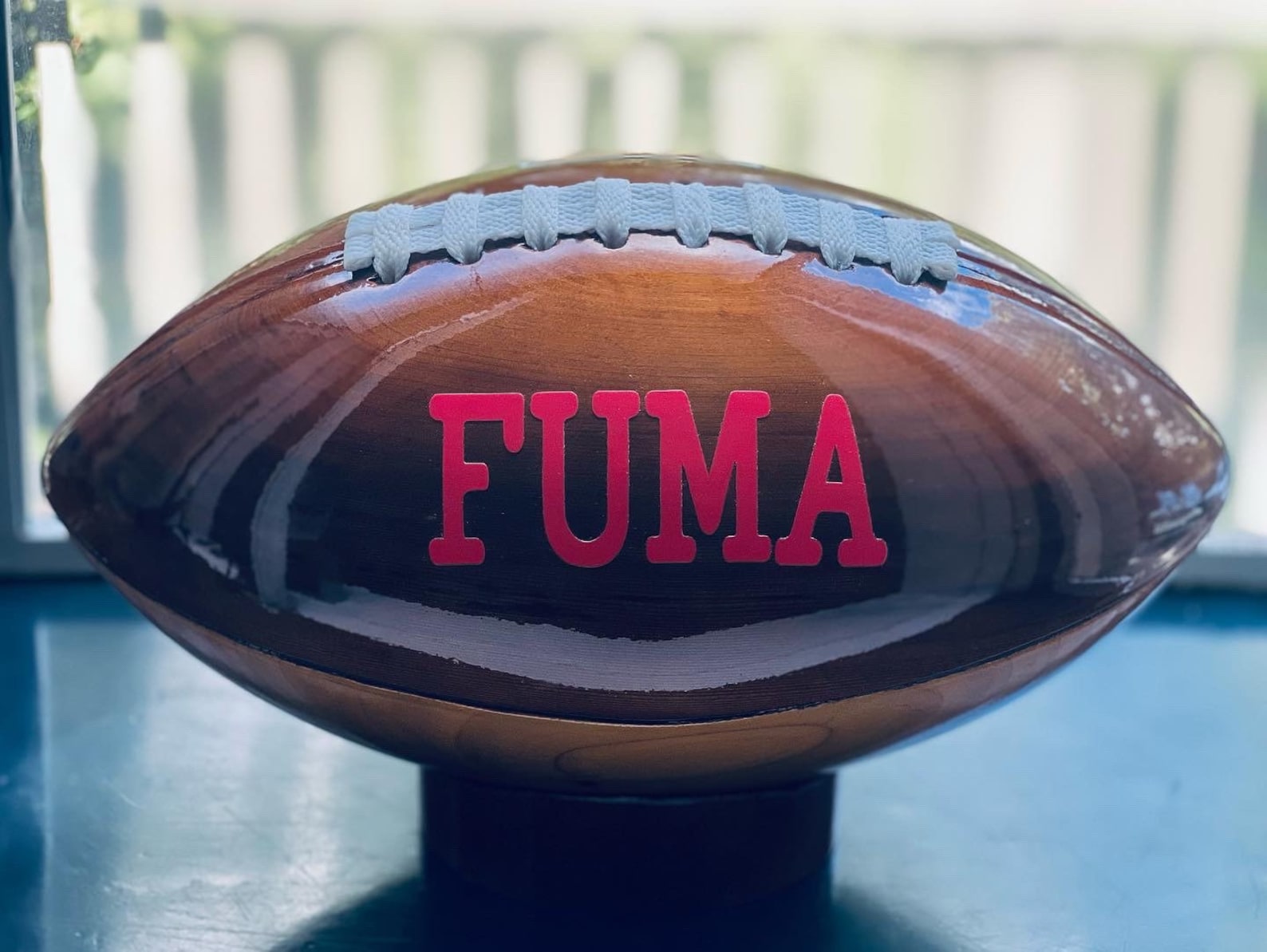 Own Your Very Own Custom Solid Cedar Wooden Football With Your - Etsy