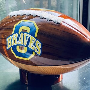 Own Your Very Own Custom Solid Cedar Wooden Football With Your - Etsy