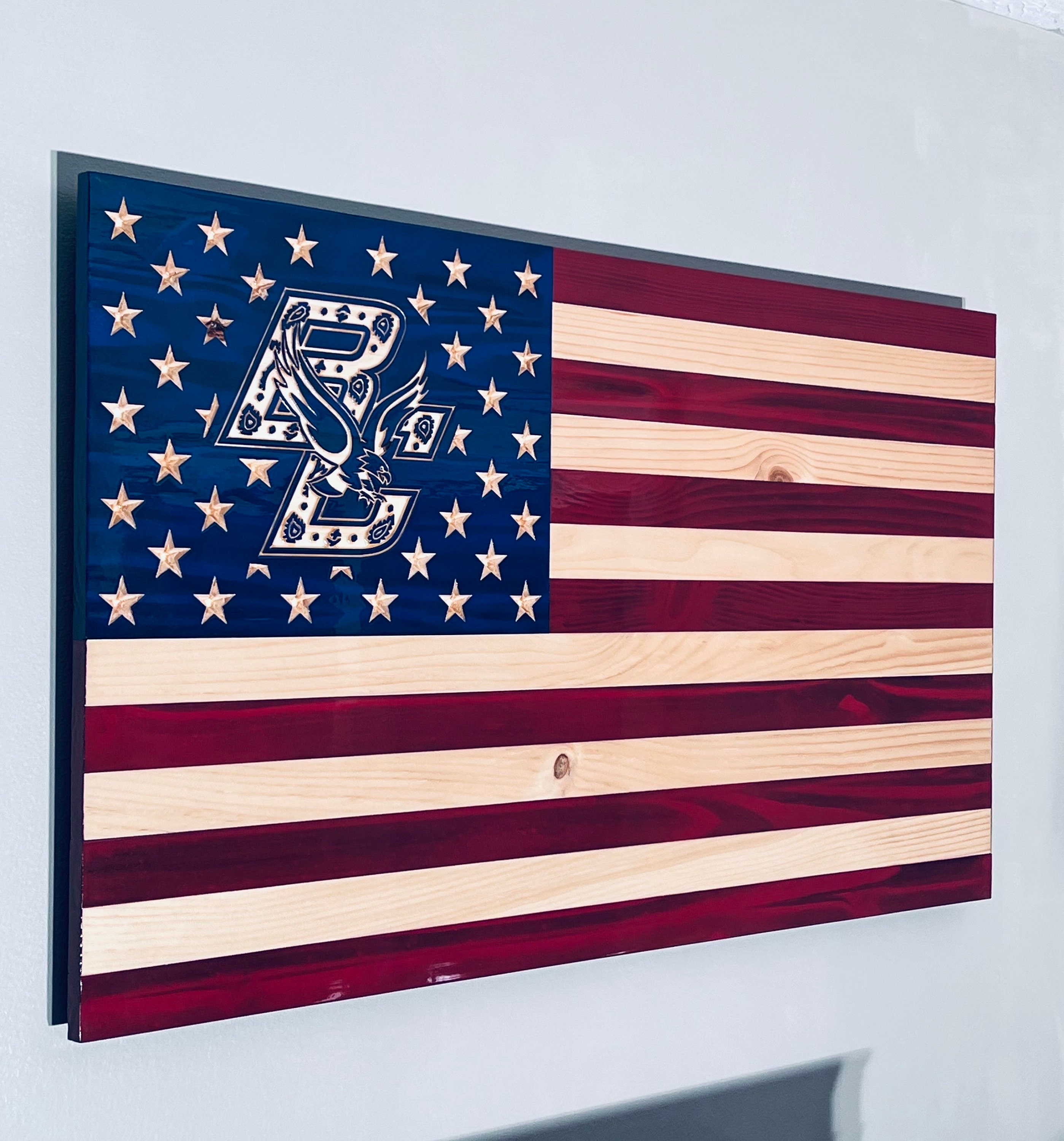 Engraved Custom US Flag. Choose Any Style. - Etsy