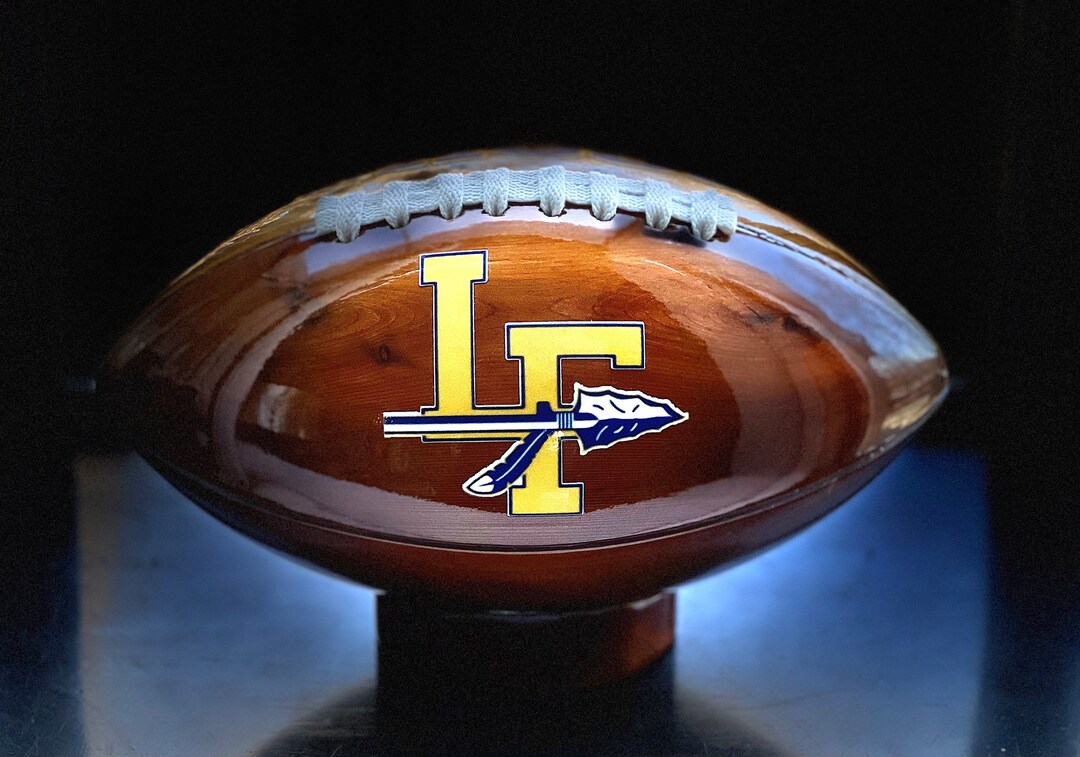 Lake Forest High School Custom Solid Cedar Wooden Football. With Every ...