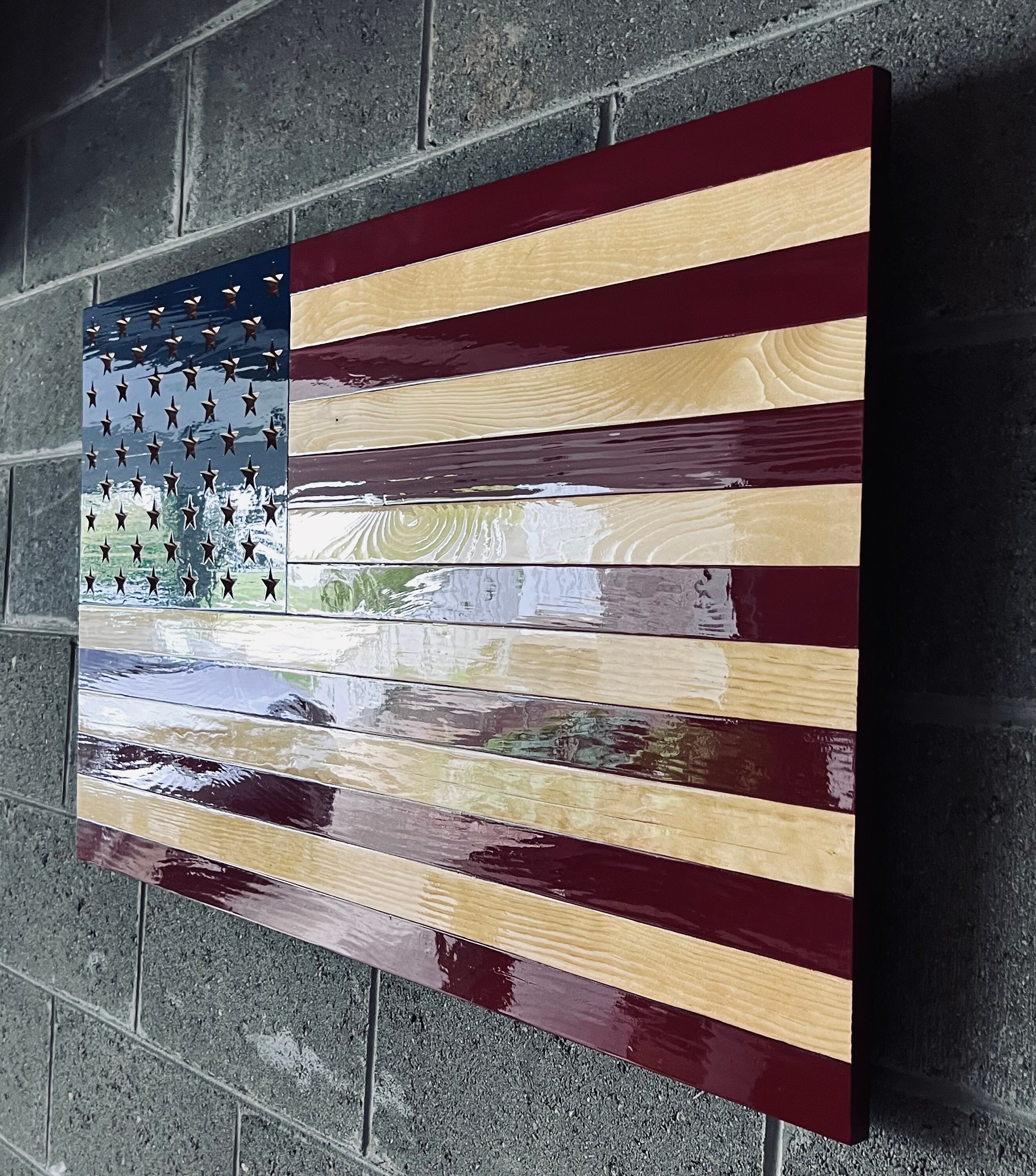 The rustic Flag - Etsy