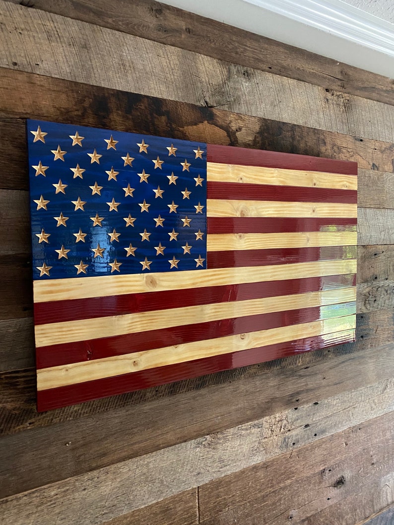 The rustic Flag | Etsy
