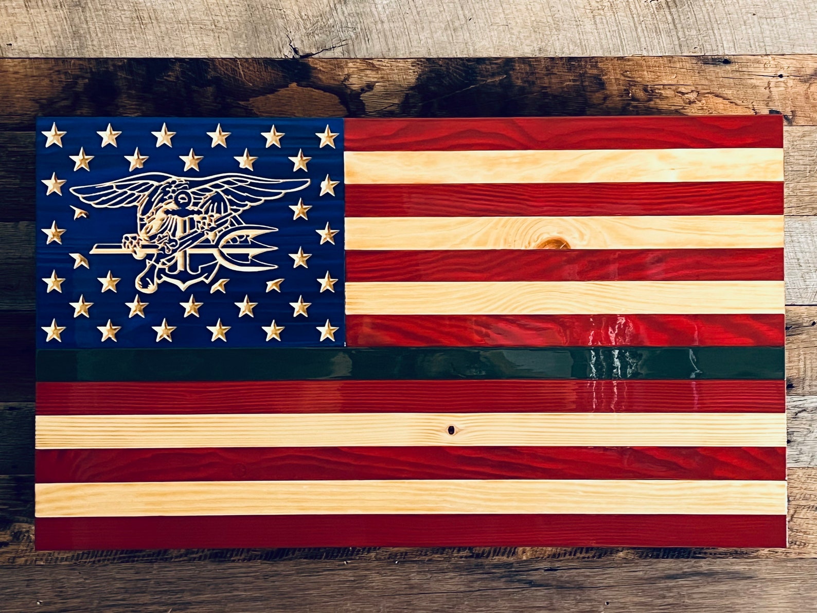 Engraved Custom US Flag. Choose Any Style. - Etsy