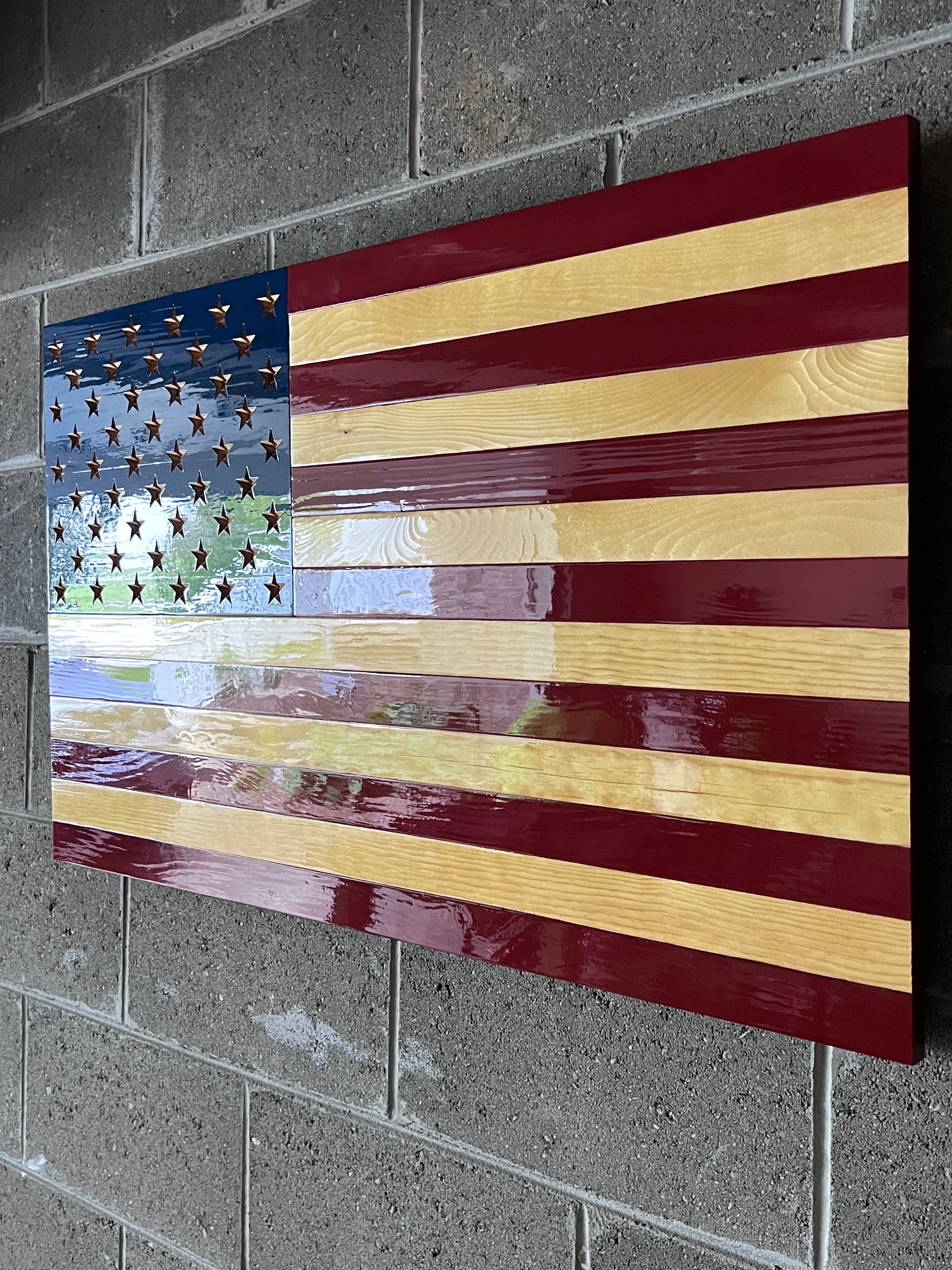 The rustic Flag - Etsy