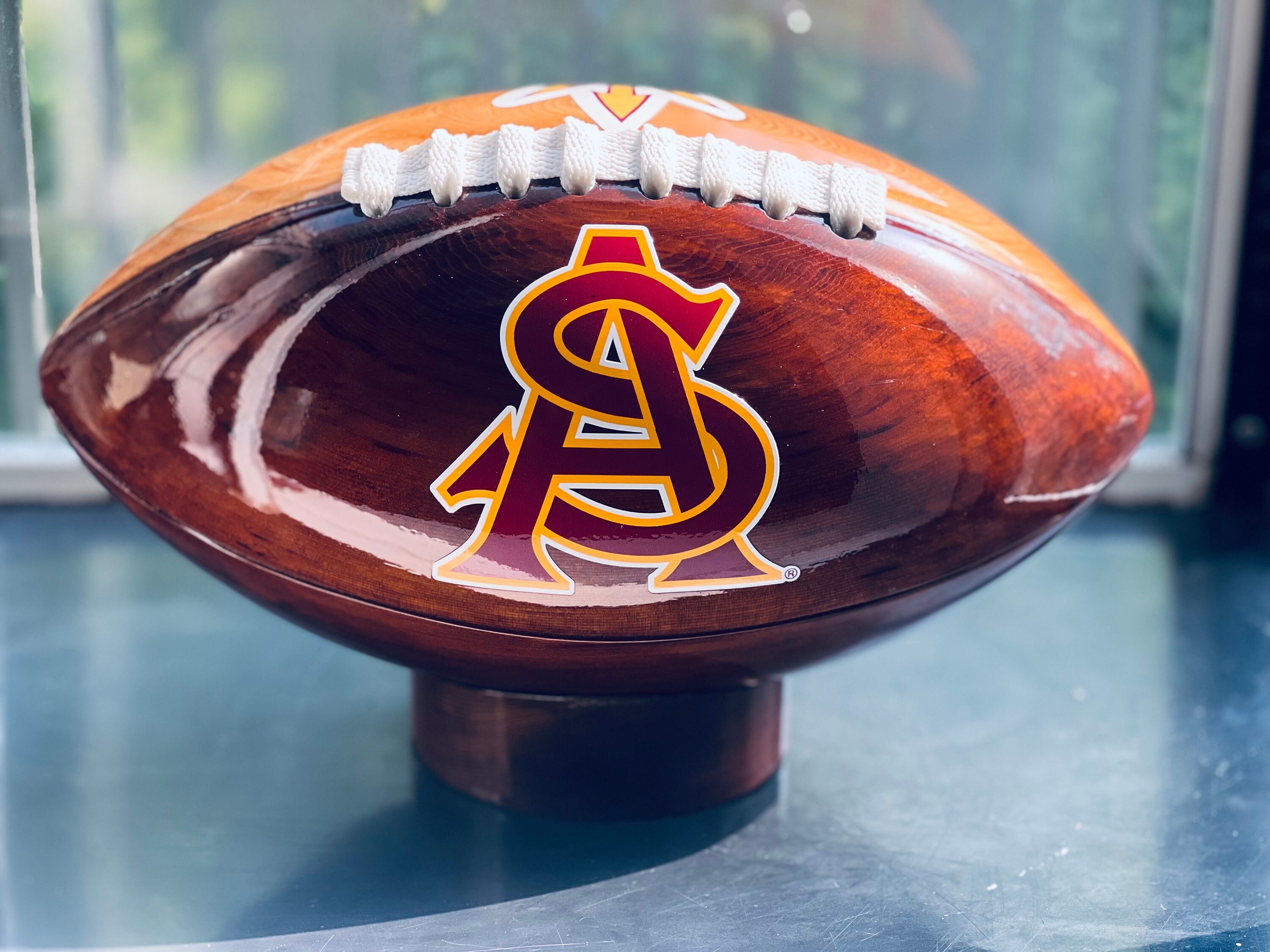 Own Your Very Own Custom Solid Cedar Wooden Football With Your - Etsy