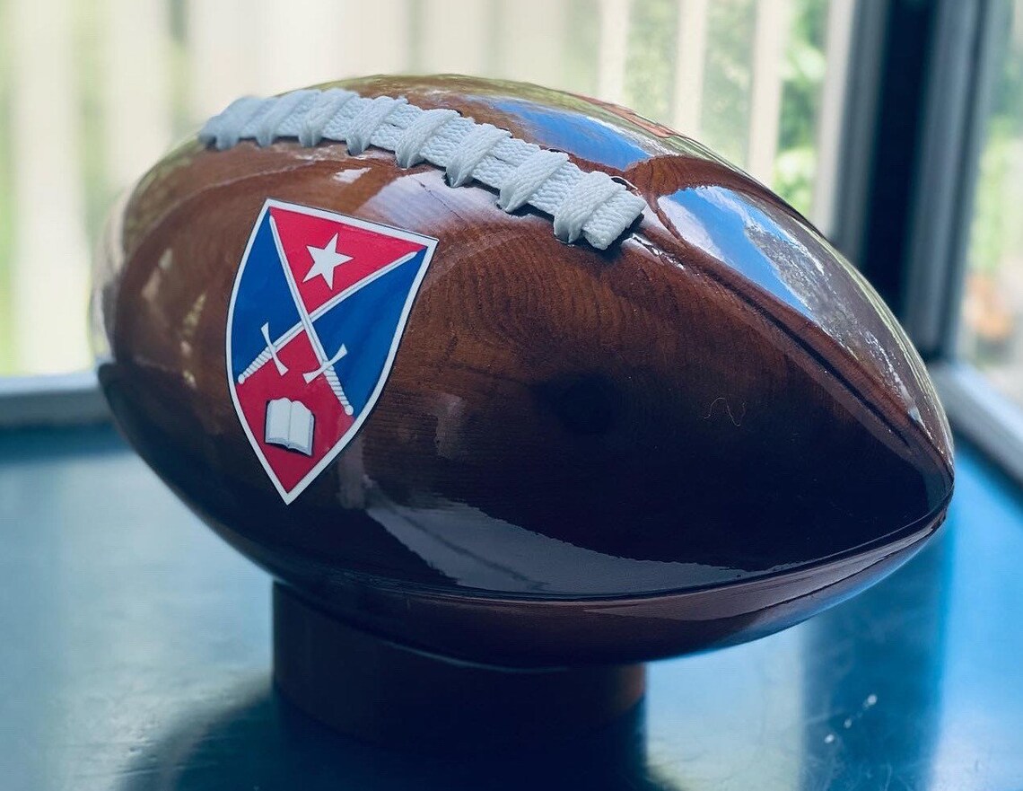 Own Your Very Own Custom Solid Cedar Wooden Football With Your - Etsy