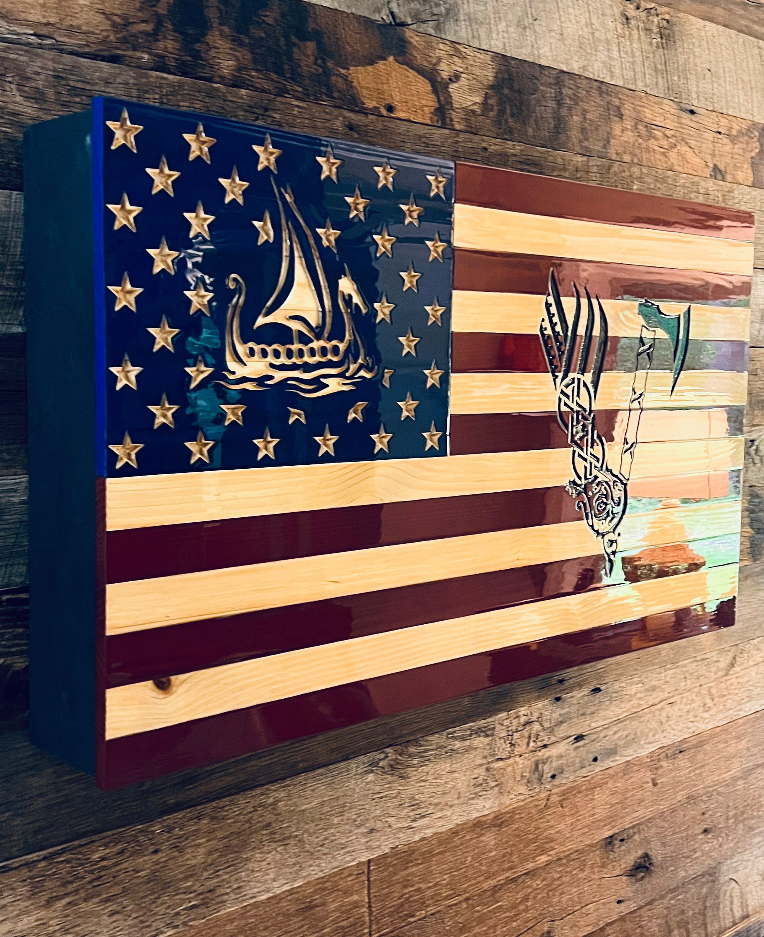 Engraved “rustic King” Concealment Flag. - Etsy
