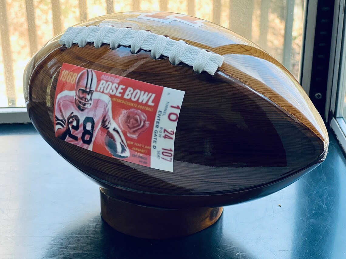 Own Your Very Own Custom Solid Cedar Wooden Football With Your - Etsy