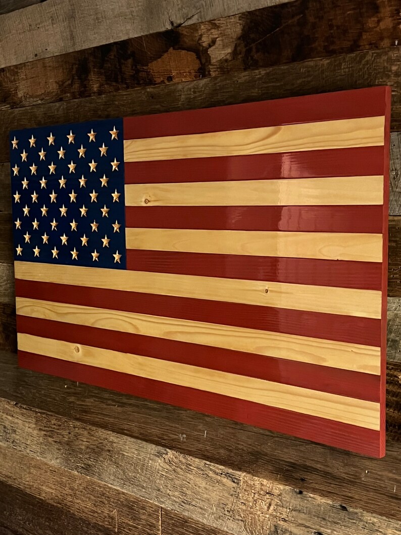 The rustic Flag - Etsy