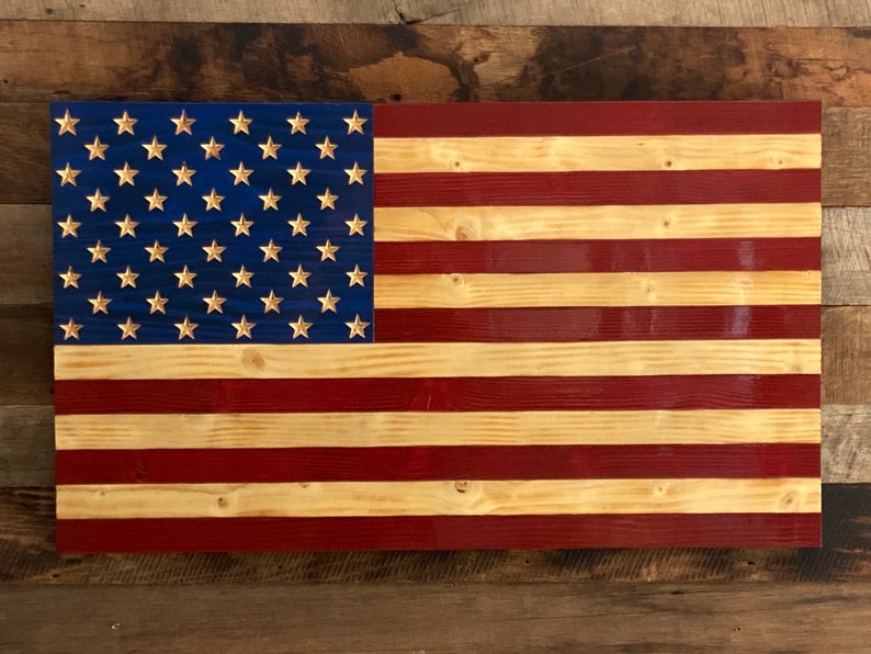 The rustic Flag | Etsy