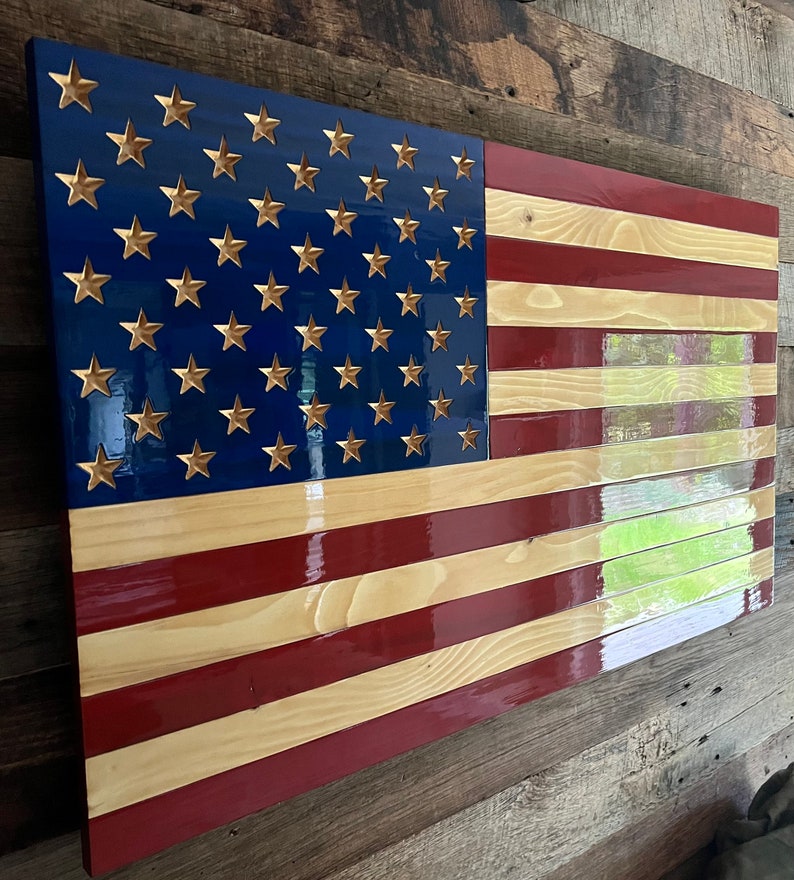 The rustic Flag - Etsy