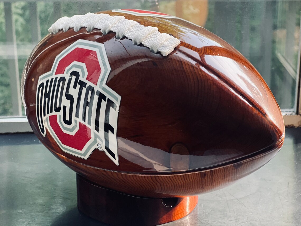 Own Your Very Own Custom Solid Cedar Wooden Football With Your - Etsy