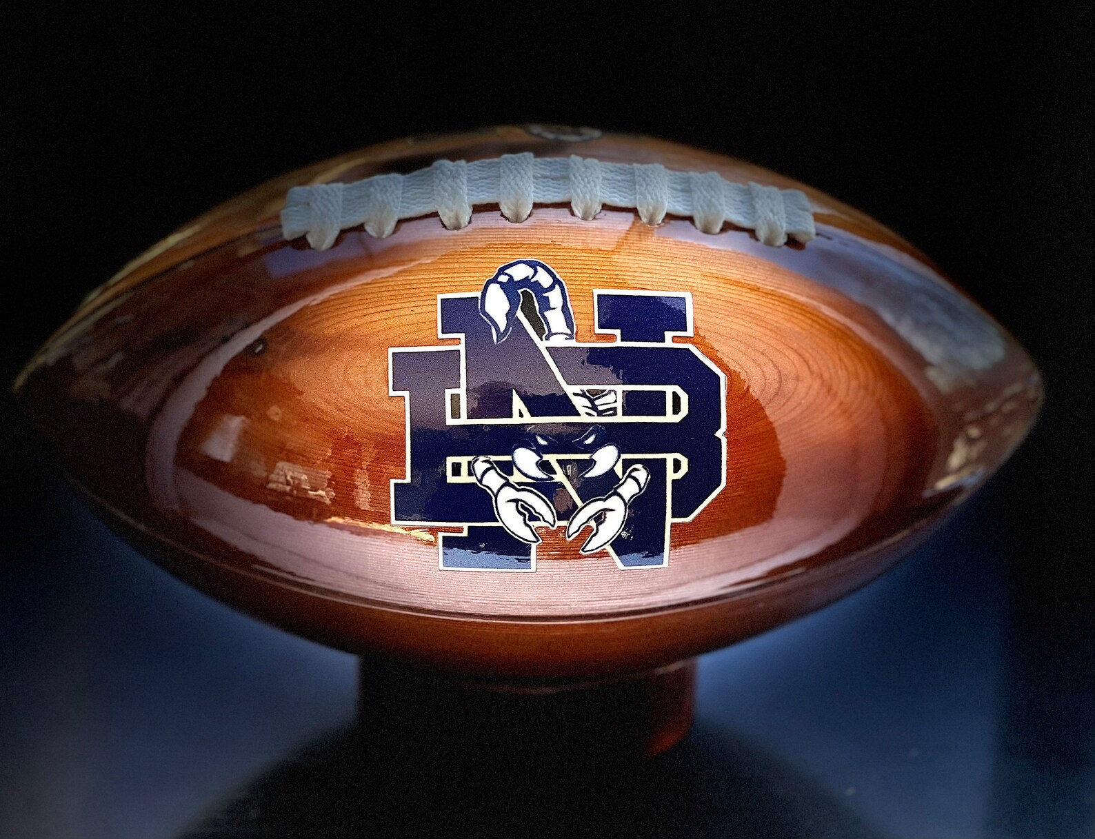 Own Your Very Own Custom Solid Cedar Wooden Football With Your - Etsy