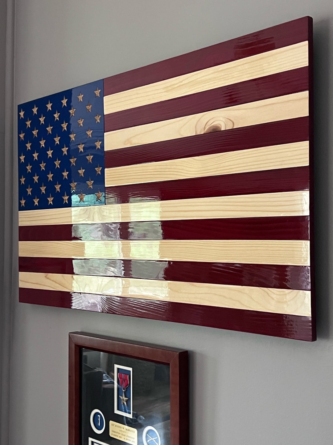 The rustic Flag - Etsy
