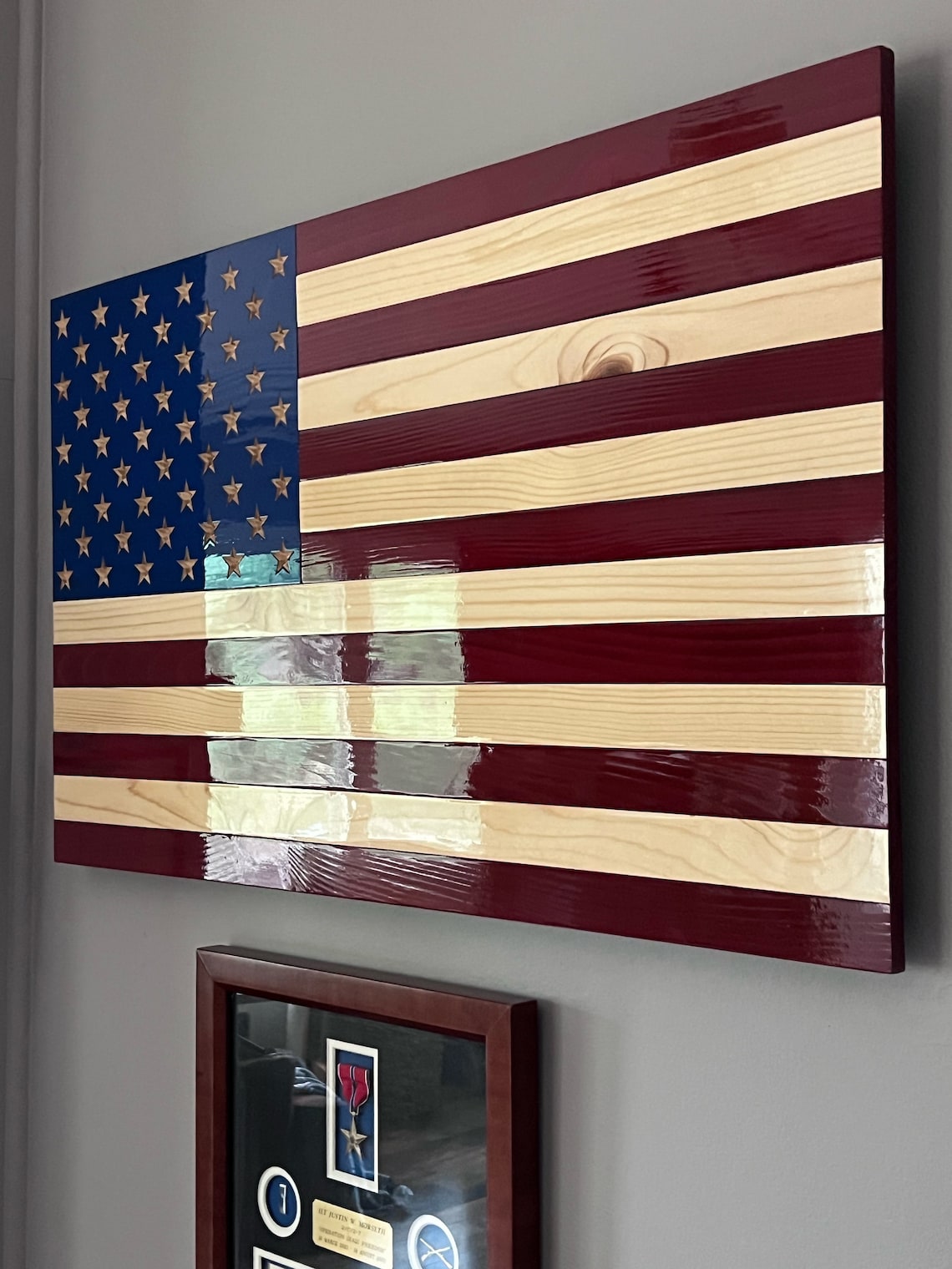 The rustic Flag - Etsy