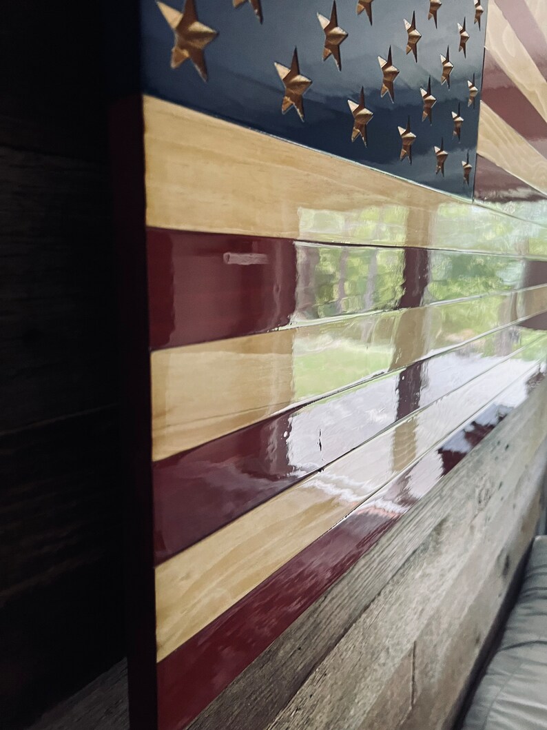 The rustic Flag - Etsy
